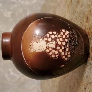 Art | Vintage Signed Chulucanas Pottery Vase With Nativity Scene | Poshmark